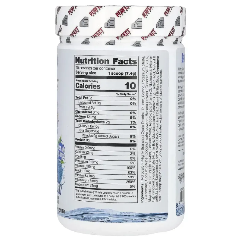 PERFECT Sports, Hydro Splash, Dual Hydration, Blue Raspberry, 11.7 oz ...